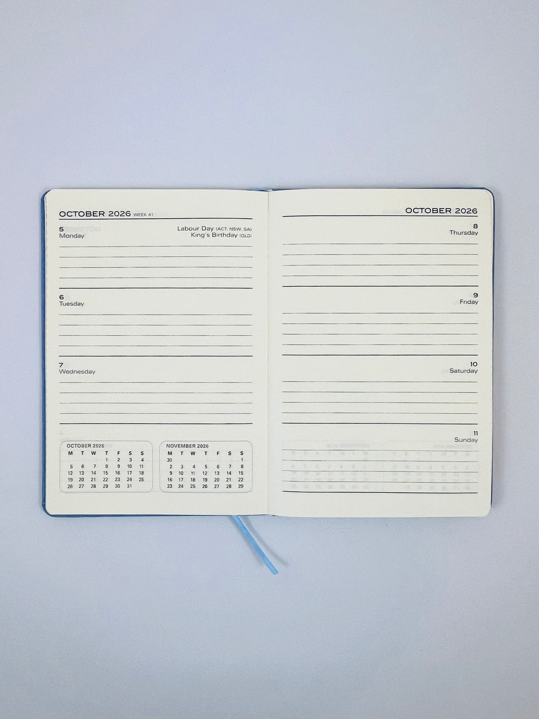 Ozcorp 2026 Week to View - A5 Diary - Turquoise – Fab Gifts